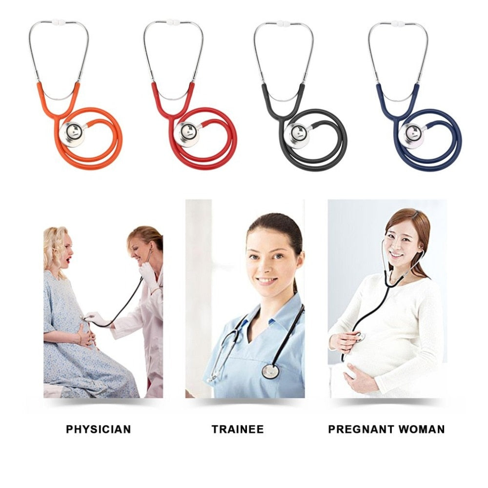 New Double sided Stethoscope Single Tube Doctors Nurse Professional Ca ...